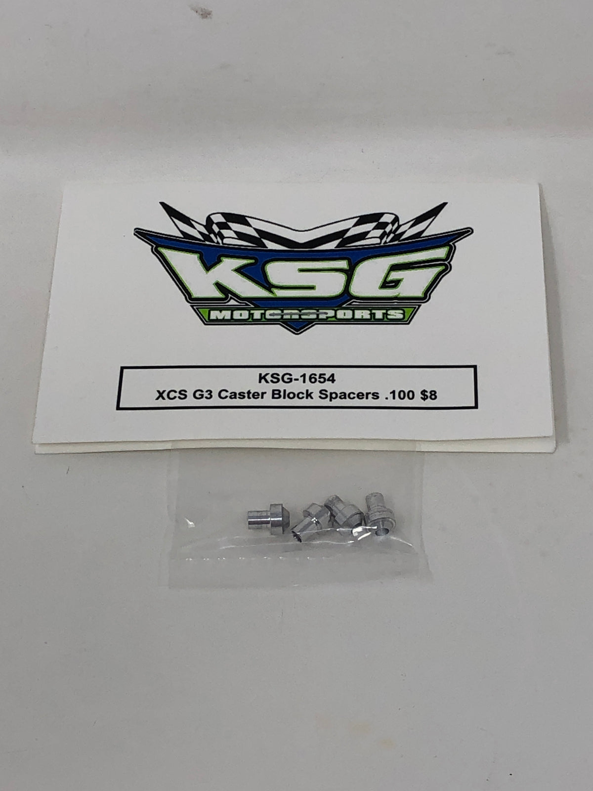 KSG-1654 KSG Motorsports XCS G3 Caster Block Spacer .100 — 997 RC Raceway