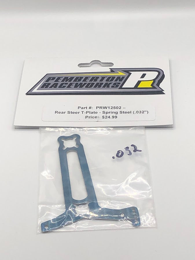PRW12502 Pemberton Raceworks Rear Steer T-Plate Spring Steel (.032" Pl ...