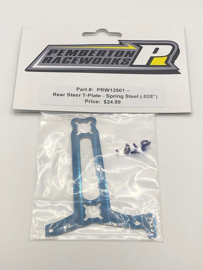 PRW12501 Pemberton Raceworks Rear Steer T-Plate Spring Steel (.028" Pl ...