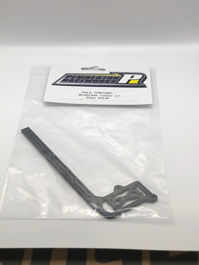 PRW12800 Pemberton Raceworks Weight Rail - Carbon - 4.7 — 997 RC Raceway