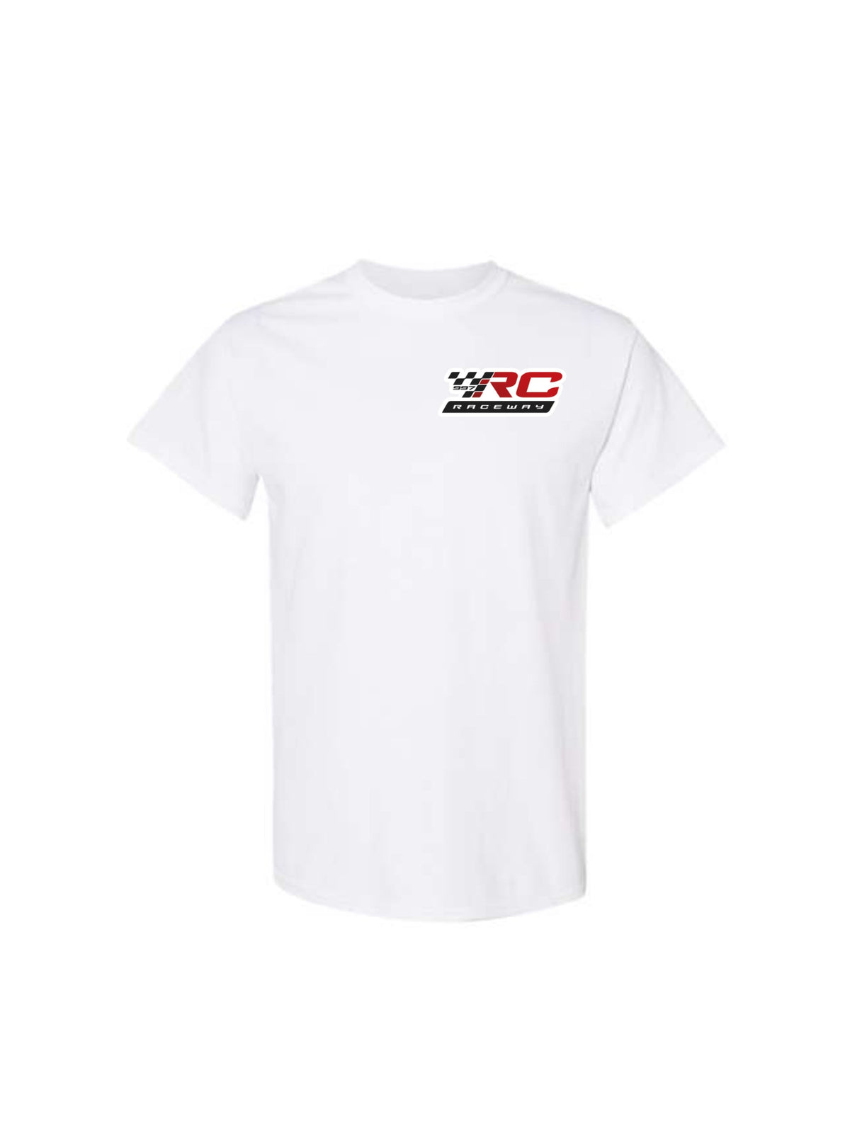 997 RC Raceway T-Shirt, White (Original Corner White Logo)